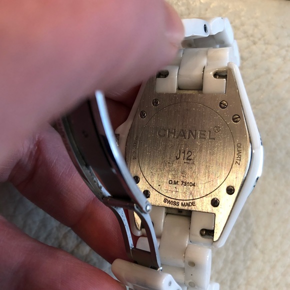 CHANEL | Accessories | Chanel White J2 Diamond Dial 33m Watch | Poshmark